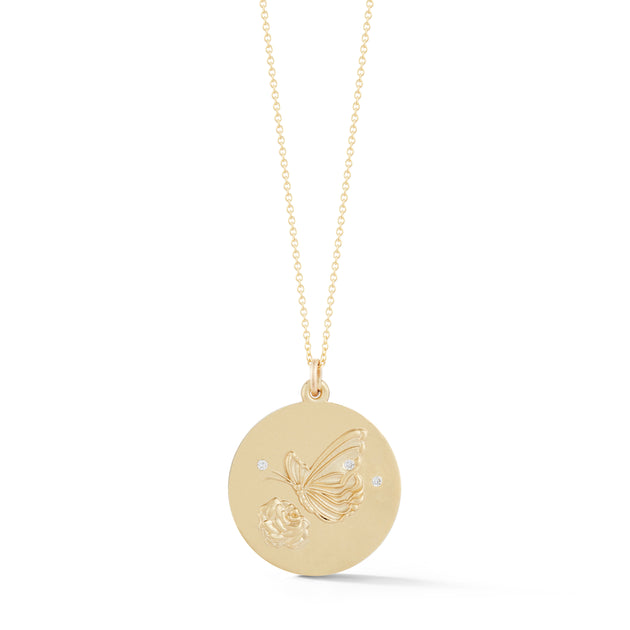 14K Gold Butterfly Charm Chain Necklace – Star Animal Sundays